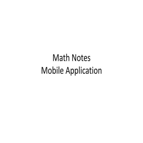 Math app | PPT