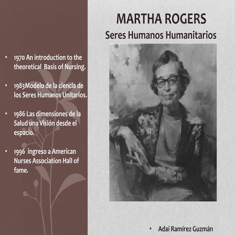 Modelo seres humanos unitarios. martha rogers | PPTX