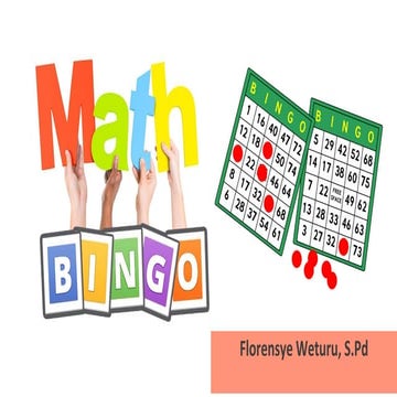 Pembe;ajaran Matematika Media Game Bingo | PDF