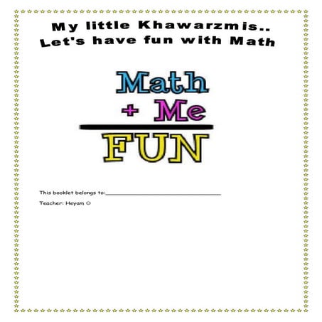 Math booklet | PDF | Homework and Study | Education