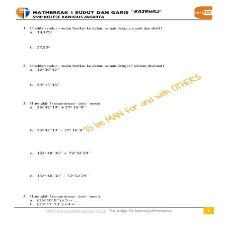 Math Break 1 Sudut | PDF