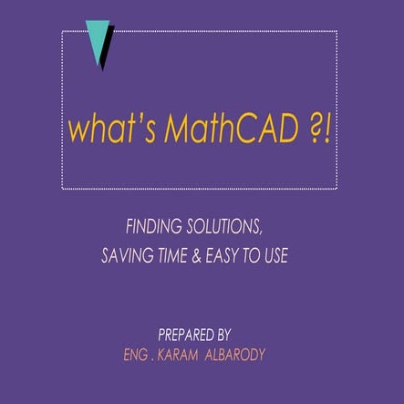 Mathcad presentation | PPT