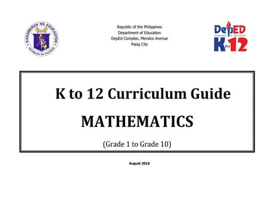 Math 9 Curriculum Guide rev.2016