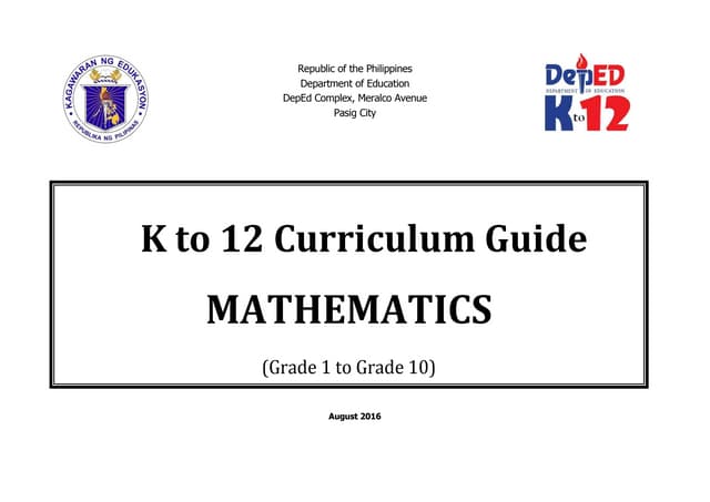 Math 9 Curriculum Guide rev.2016