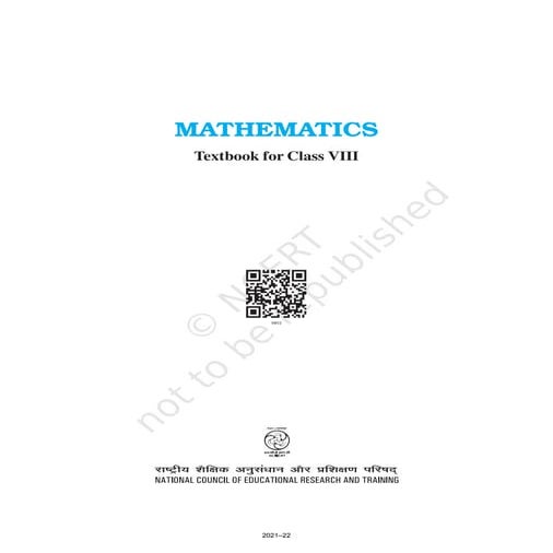 Math Class 8 Pdf