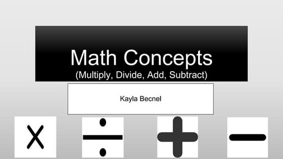 The four fundamental operations | PPTX | Homework and Study | Education