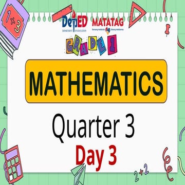 MATH Quarter Day 3 power point presentation | PPTX