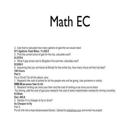 Math EC | PPT