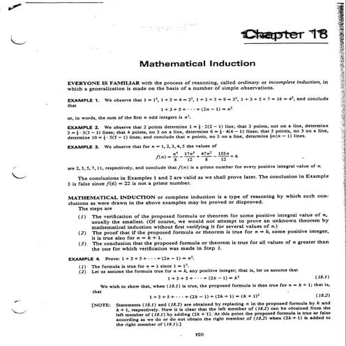 Mathematical induction | PDF
