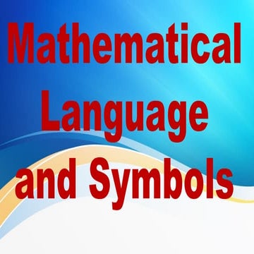 The Mathematical Language and Symbols.pptx