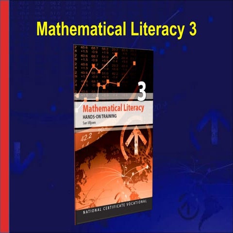 NCV 3 Mathematical Literacy Hands-On Support Slide Show - Module 3 | PPT