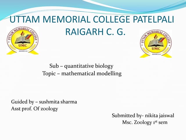 Mathematical modelling ppt | PPTX