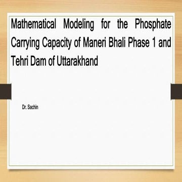 mathematical modelling presentation.pptx | Agriculture | Industries