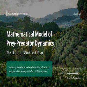 Mathematical Model of Prey-Predator Dynamics_ The Role of Wind and Fear ...