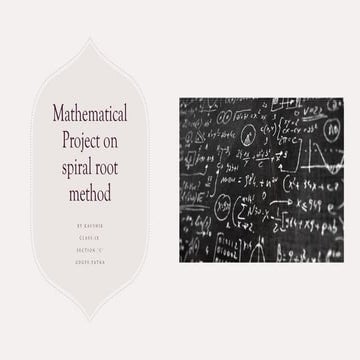 Mathematical Project on spiral root method.pptx