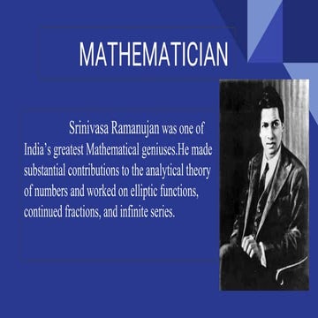 Mathematician | PPT