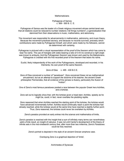 Mathematics in Ancient Greece | PPT