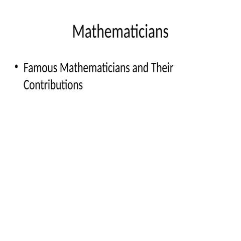 Maths and Mathematicians PROJECT PPT.pptx