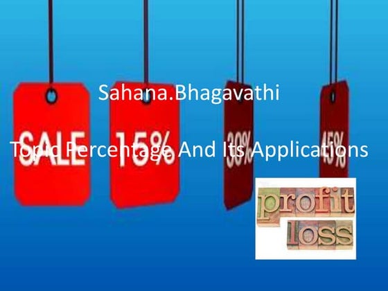 Percentage math basics | PPT