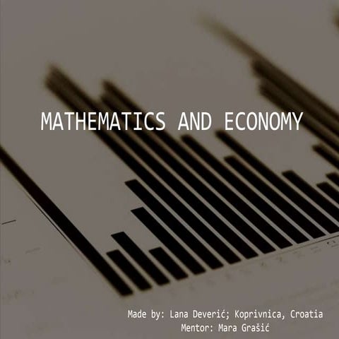 Mathematics and-economy | PPT