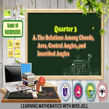 Math10 q2 mod2of8_chords,arcs,central angles and incribe angles of ...