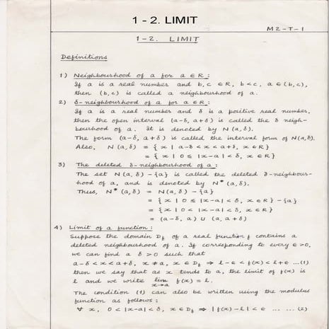 Mathematics 2 theory part 1 | PDF