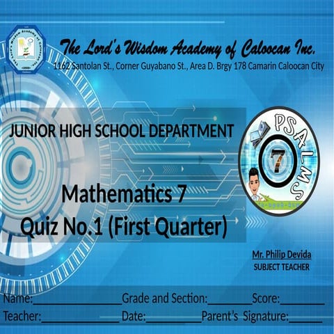 Grade 7 Mathematics Quiz Reviewer for Set of Real Numbers.pptx