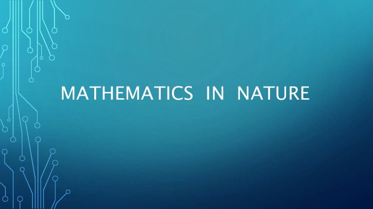 MATHEMATICS IN NATURE mathematics-in-nature