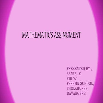 schoolproject-CBSE-Class8-Mathematics assignment-Uses of mathematics in ...