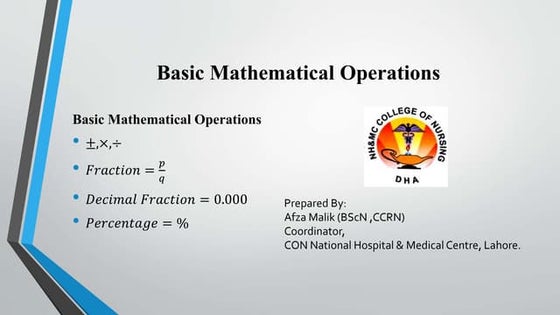 The four fundamental operations | PPTX | Homework and Study | Education