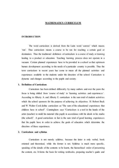 Principles Of Curriculum Ppt