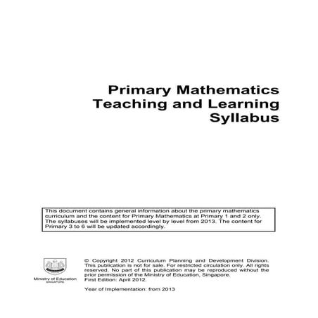 The Mathematics Syllabus that has been adopted worldwide | PDF
