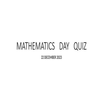 MATHEMATICS DAY QUIZ on mathematicians.pptx