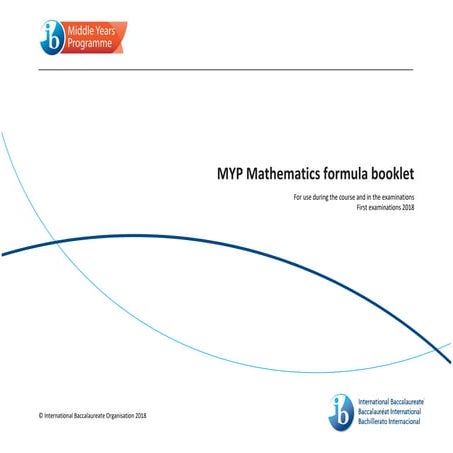 Mathematics formula booklet | PDF