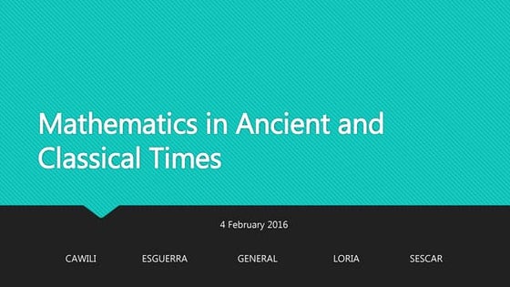 Ancient indian mathematicians | PPT
