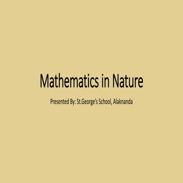Mathematics in nature | PPTX
