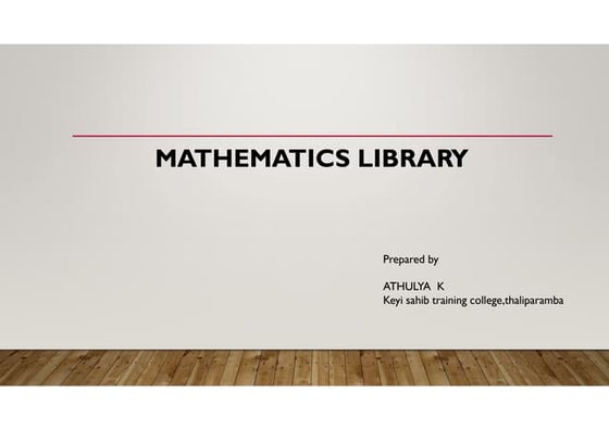 List of Books that enhance the teaching of mathematics.pptx | Education