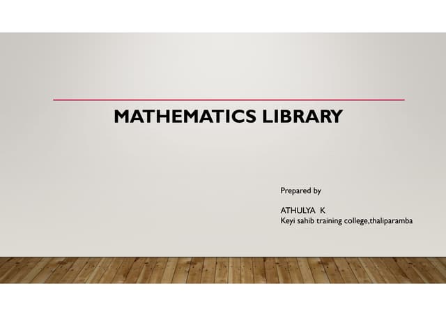 Mathematics Library mathematics-library