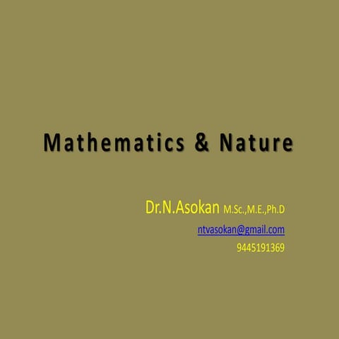 Mathematics & Nature | PPTX