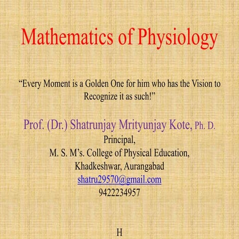 Mathematics of Physiology - SMK.pptx