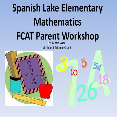 Mathematics Parent Workshop Presentation | PPTX