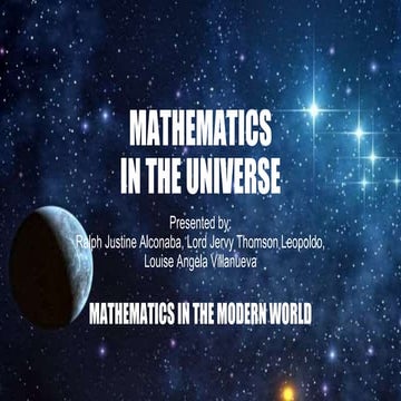Mathematics patterns in the universe | PPTX