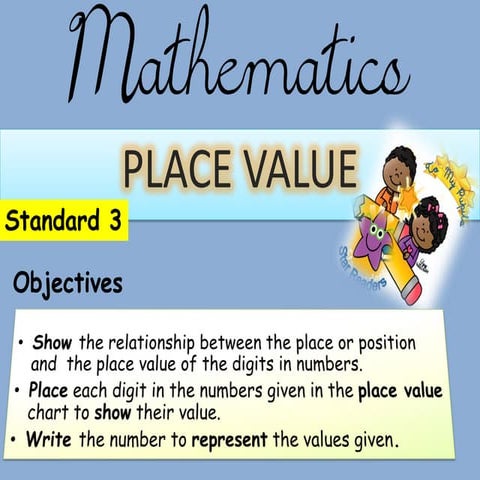 Mathematics Place Value Standard 3 | PPT