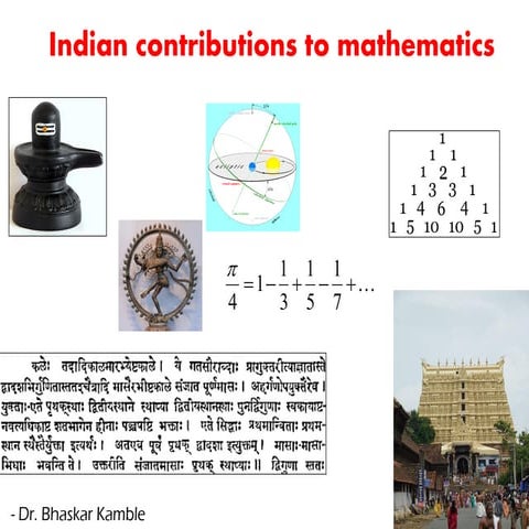 Indian contributions to mathematics | PDF