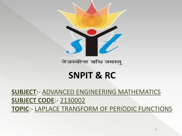 Laplace Transform Unit Step Function Second Shifting Theorem Dirac