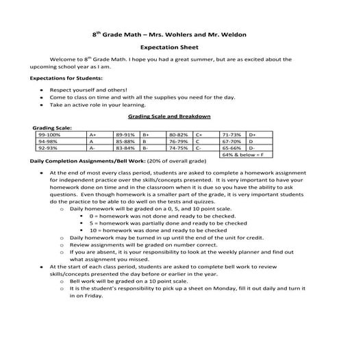 Math Expectations | PDF