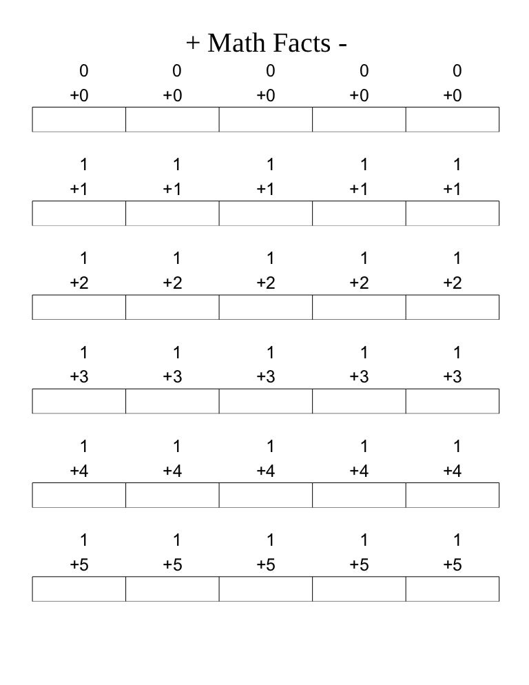 Math facts