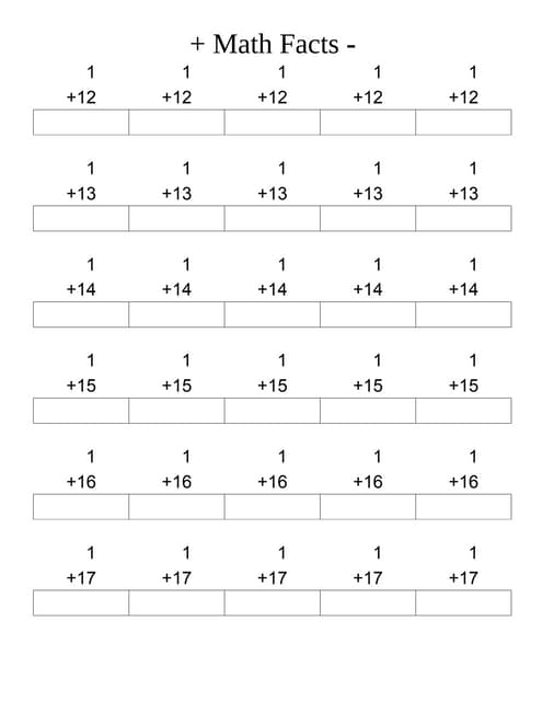 Math facts adding 2.2 | ODT | Education