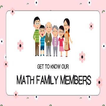 Math Family Members Presentation Title!! | PPTX