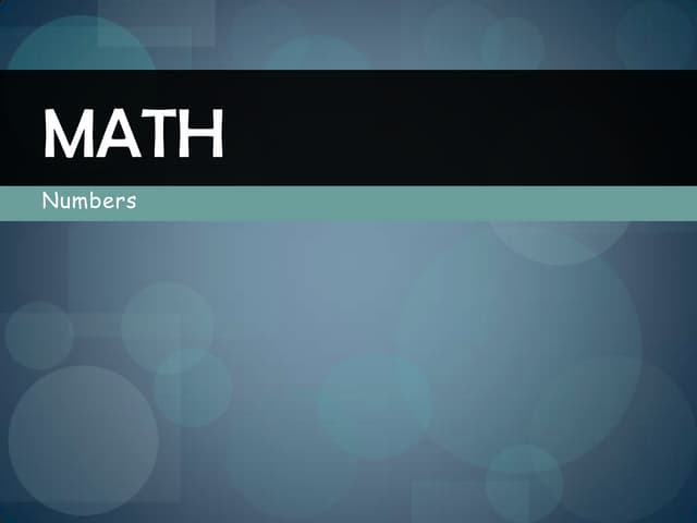 Math | Ppt